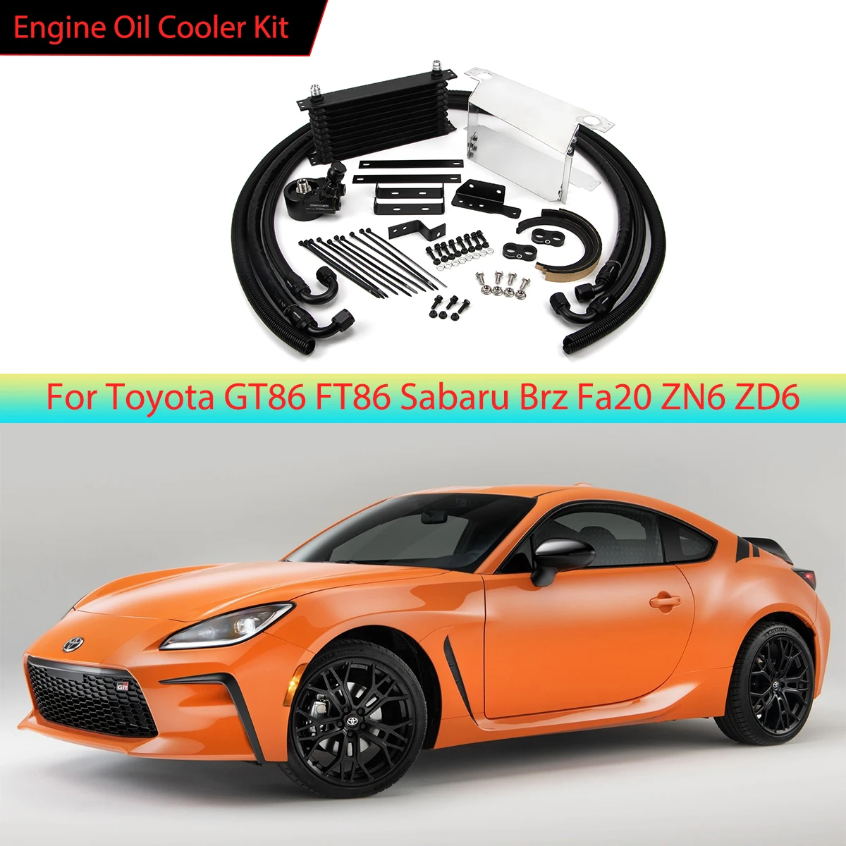 Engine-Radiator-Oil-Filter-Thermostat-Sandwich-Plate-Adapter-For-Toyota ...