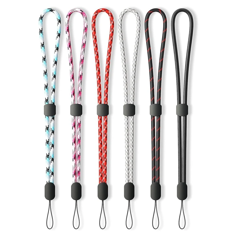 Hand-Wrist-Strap-Lanyard-6-Pack-Adjustable-Colorful-Nylon-Hand-Wrist ...