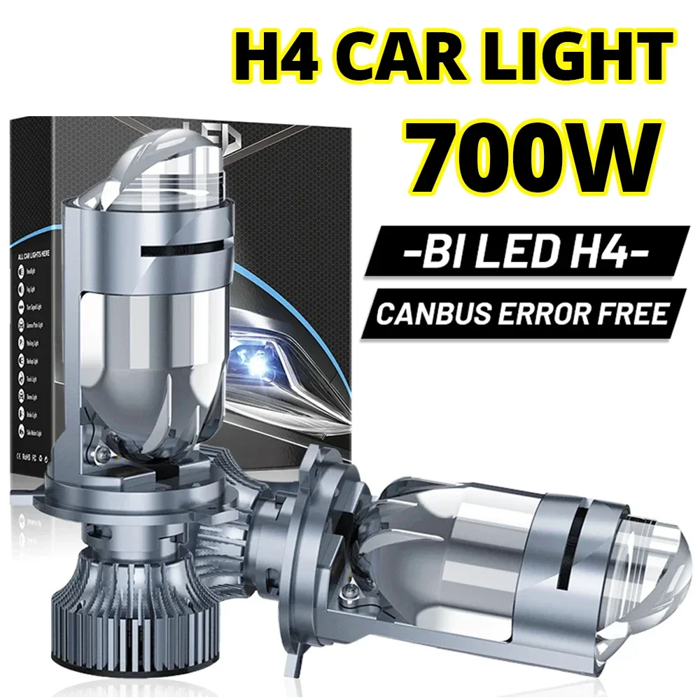 700W-200000LM-Auto-Lamp-Lens-Headlight-H4-LED-Bulbs-Car-Motorcycle-Dual ...