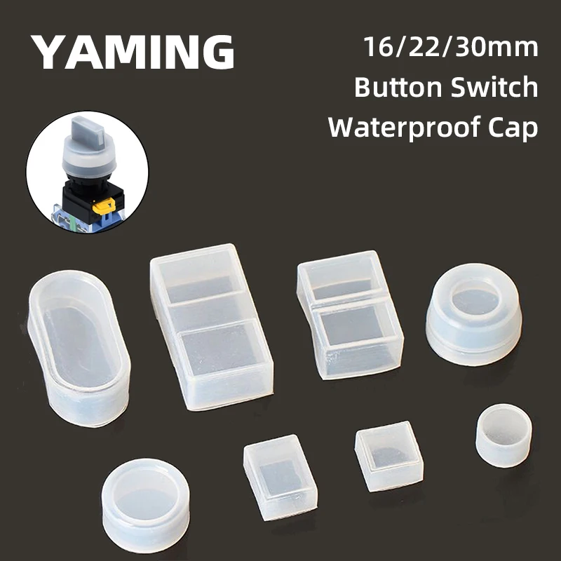 5pcs-16-22-30mm-Push-Button-Rotary-Switch-Waterproof-Cap-Rubber-Dust ...