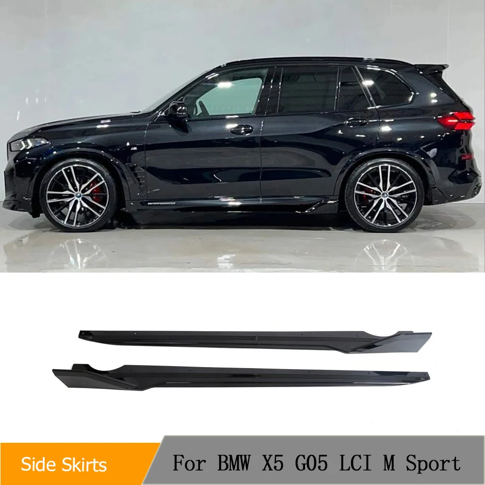 ABS-Glossy-Black-Car-Side-Skirt-Extension-Splitter-Lip-For-BMW-X5-G05-M ...