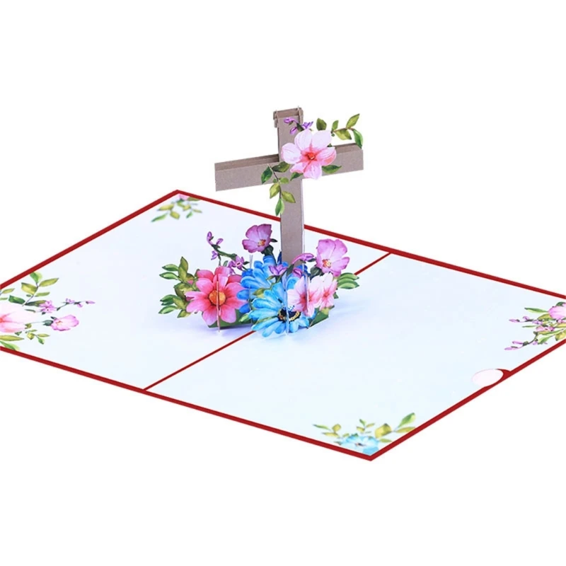 Crosses-3D-Popup-Greeting-Card-Religious-Congratulation-Gift-Easters ...