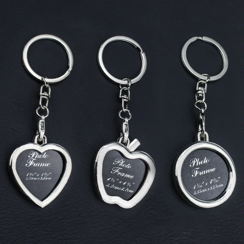 Metal-Alloy-Insert-Personalised-Picture-Photo-Frame-Key-Ring-Keychain ...