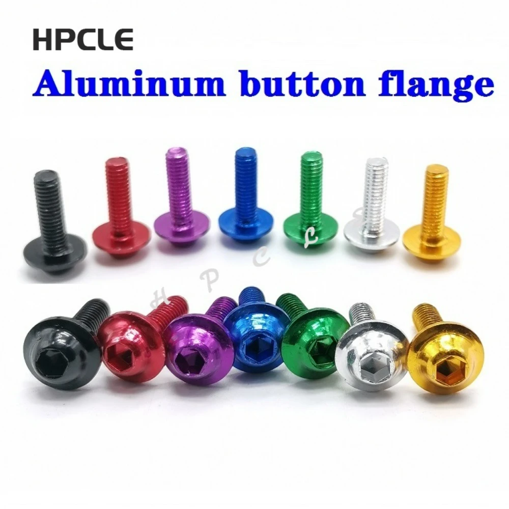 M6 Aluminum Colourful Half Round | Button Head Screw Aluminum - 10pcs ...