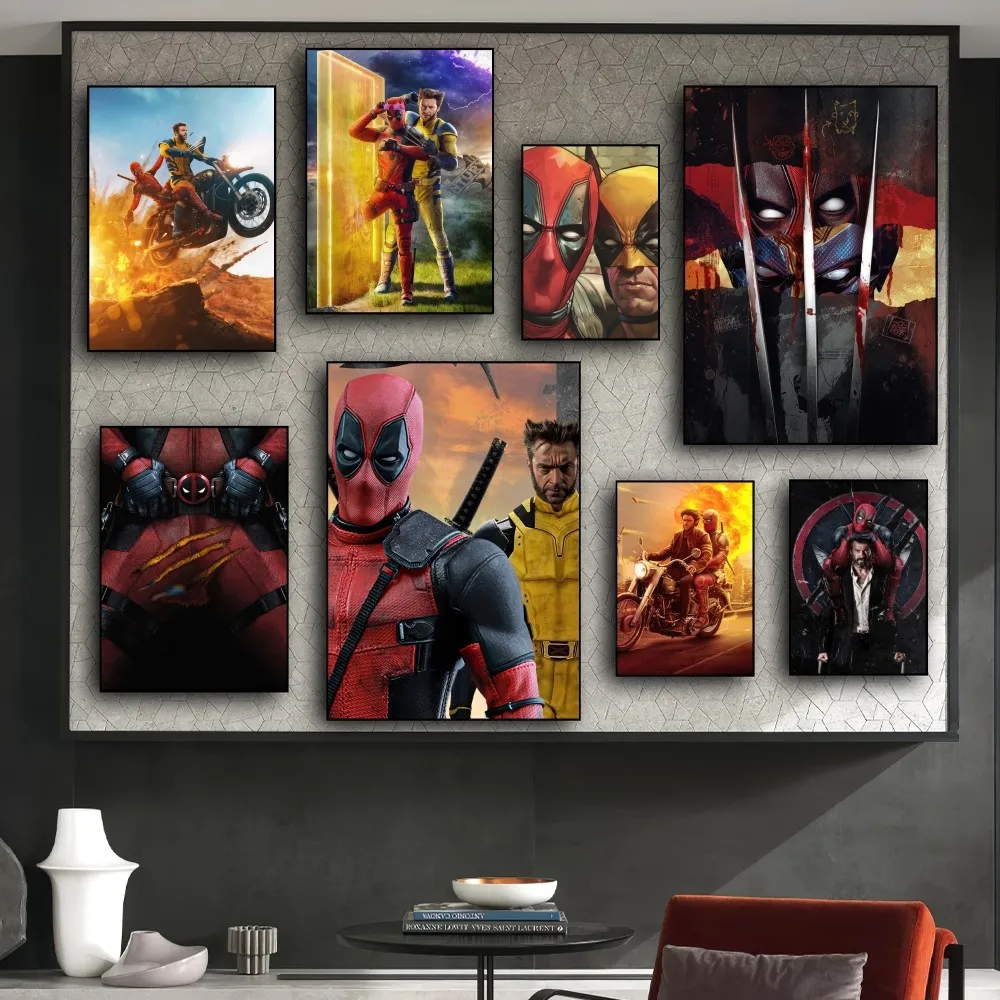 MINISO-Marvel-Deadpool-Wolverine-Poster-Prints-Wall-Pictures-Living ...