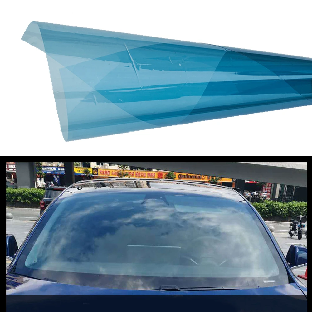 100cm x 150cm 70% VLT Light Blue Car Big Windshield Tint Windscreen ...