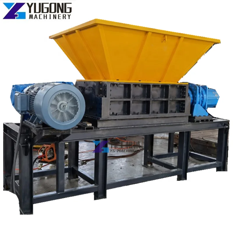 Trituradora de dos ejes doble para reciclaje de restos de Metal ...
