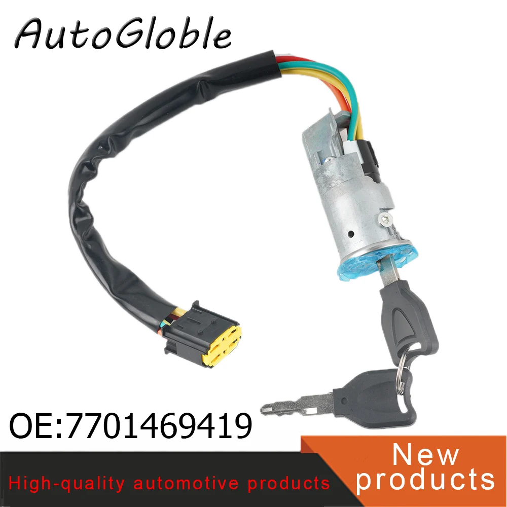 Ignition Lock Cylinder Barrel Switch+2Keys Starter Truck for RENAULT ...