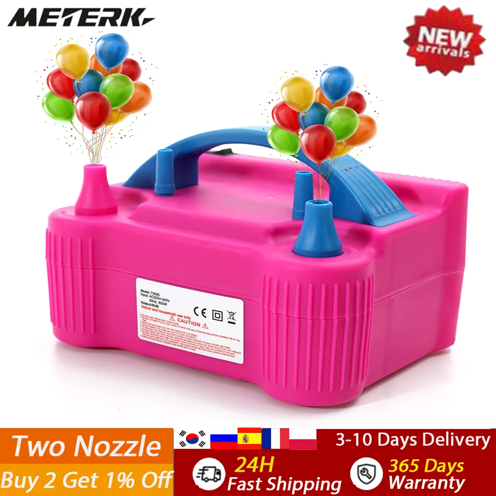 Electric-Balloon-Air-Pump-Inflator-Dual-Nozzle-Globos-Machine-Air ...