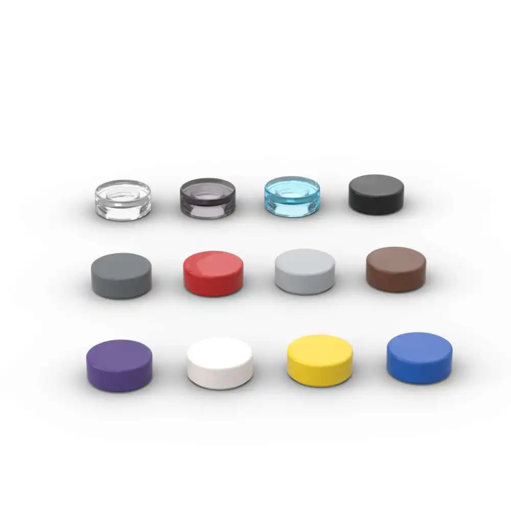 MOC-10PCS-98138-Round-1x1-Building-Blocks-Kit-Tire-Bricks-Educational ...