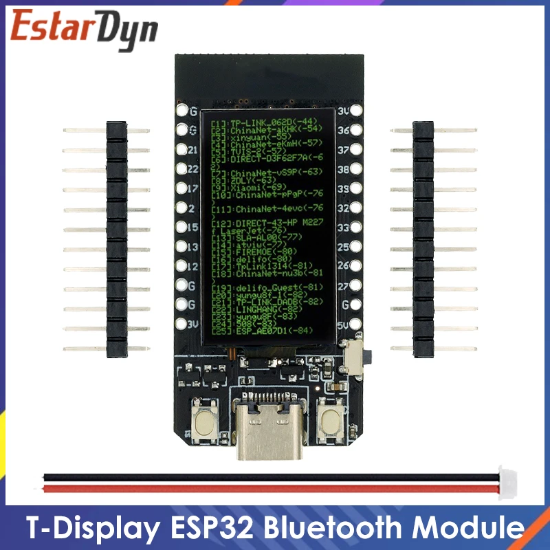 T-display Esp32 Wifi And Bluetooth-compatible Module Development Board 1.14 Inch Lcd Control ...