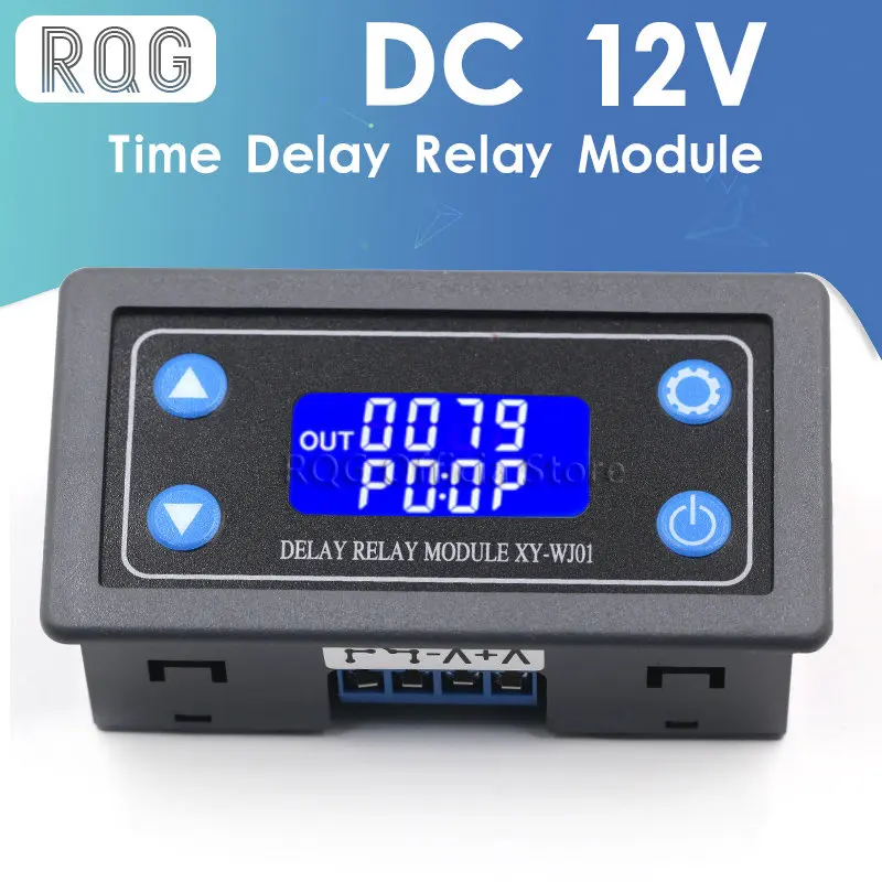 DC12V LED Digital Time Delay Relay Module Programmable Timer Relay ...