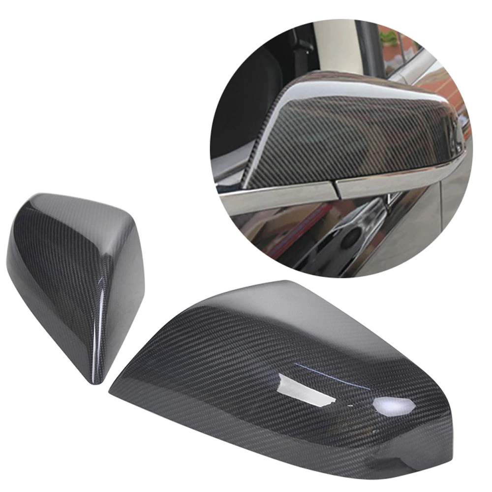 Real-Dry-Carbon-Car-Rearview-Mirror-Cover-Auto-Exterior-Accessories ...