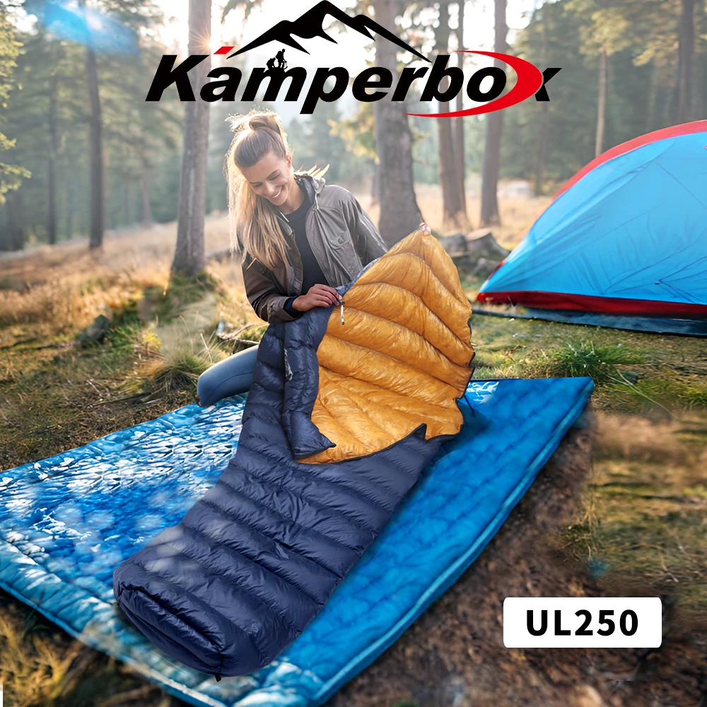 KamperboxUltra-Light-Down-Sleeping-Bag-Waterproof-and-Warm-Three-Season ...
