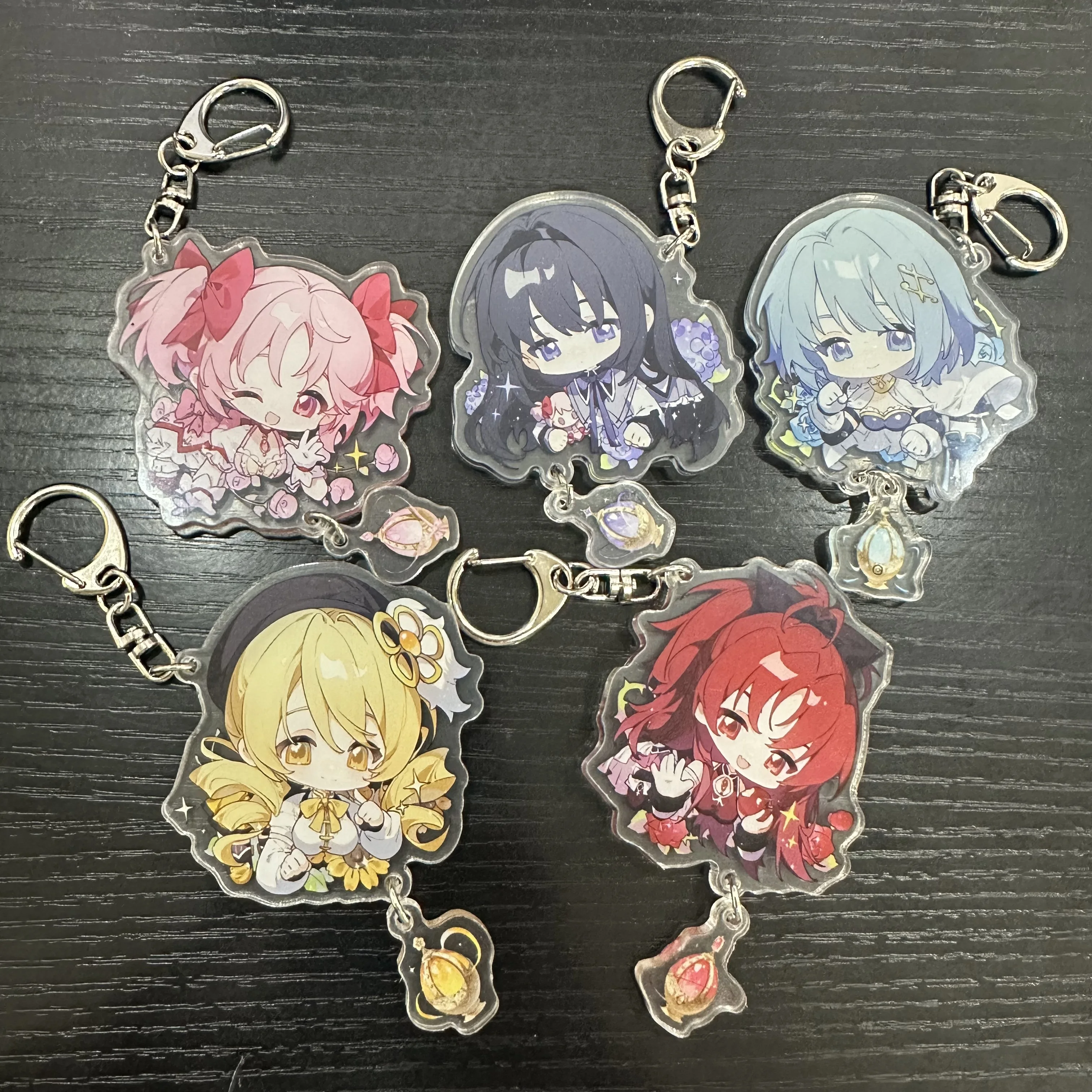 Cartoon Keychain Anime Puella Magi Madoka Magica Figures Kaname Madoka ...