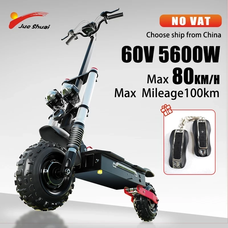 60V 5600W Dual Drive Electric Scooter 80km/h Fast E scooter Warehouse ...
