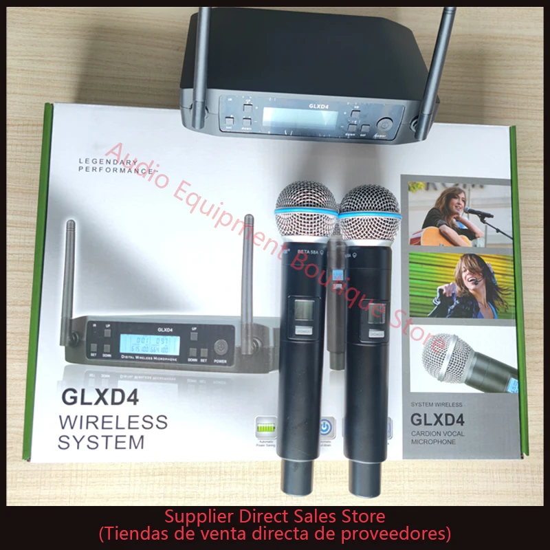 GLXD4-BETA-58A-Wireless-Microphone-UHF-Dynamic-Mic-Professional ...