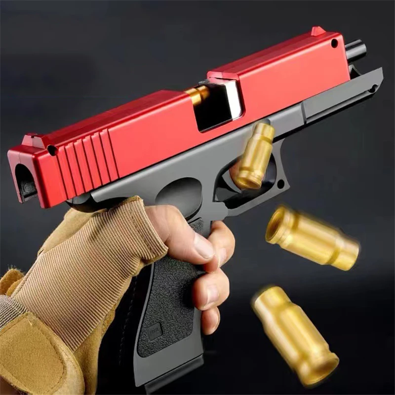 Glock Shell Throwing Pistol Gun Toy EVA Soft Bullet Toy Gun Aiming ...