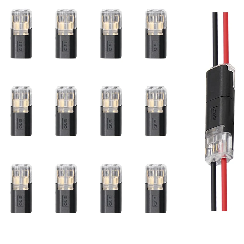 50pcs-2pin-Electrical-Cable-Terminals-Spring-Quick-Wire-pluggable ...
