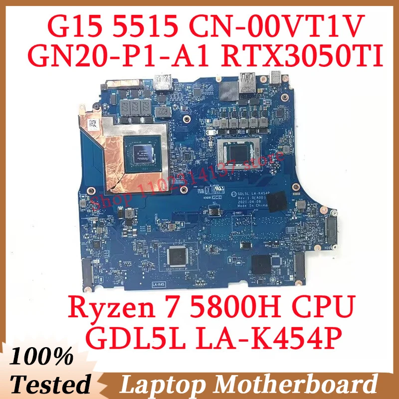 For DELL G15 5515 CN-00VT1V 00VT1V 0VT1V With Ryzen 7 5800H CPU LA ...