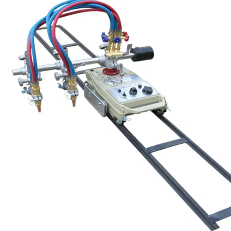 Double-Torch-Gas-Cutter-Flame-Cutting-Machine-CG1-100-Automatic-Linear ...
