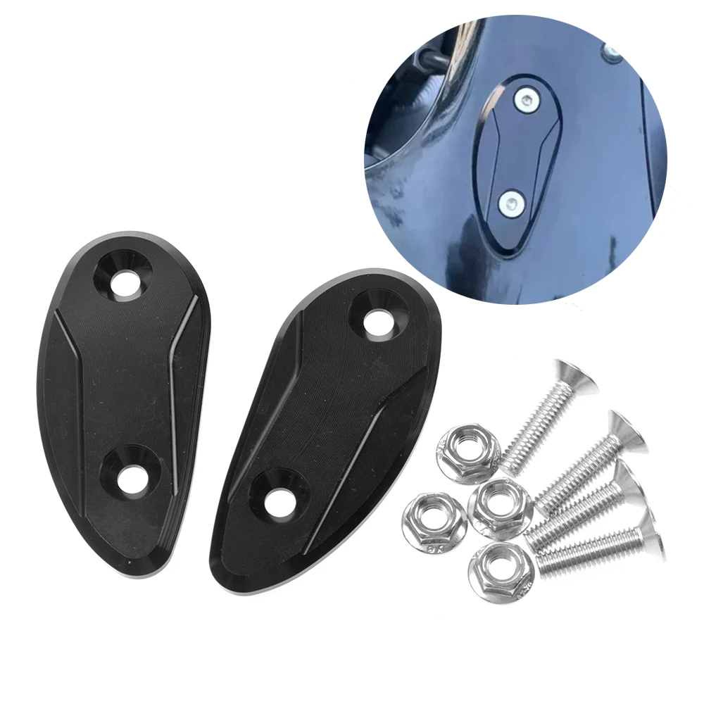 Motorcycle-Block-OFF-Plate-Rear-View-Mirror-Hole-Cover-Mirror-Chassis ...