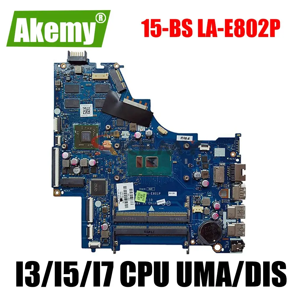 For HP 15 BS 250 G6 Laptop Motherboard With 4417U i3 i5 i7 7th Gen 8th ...
