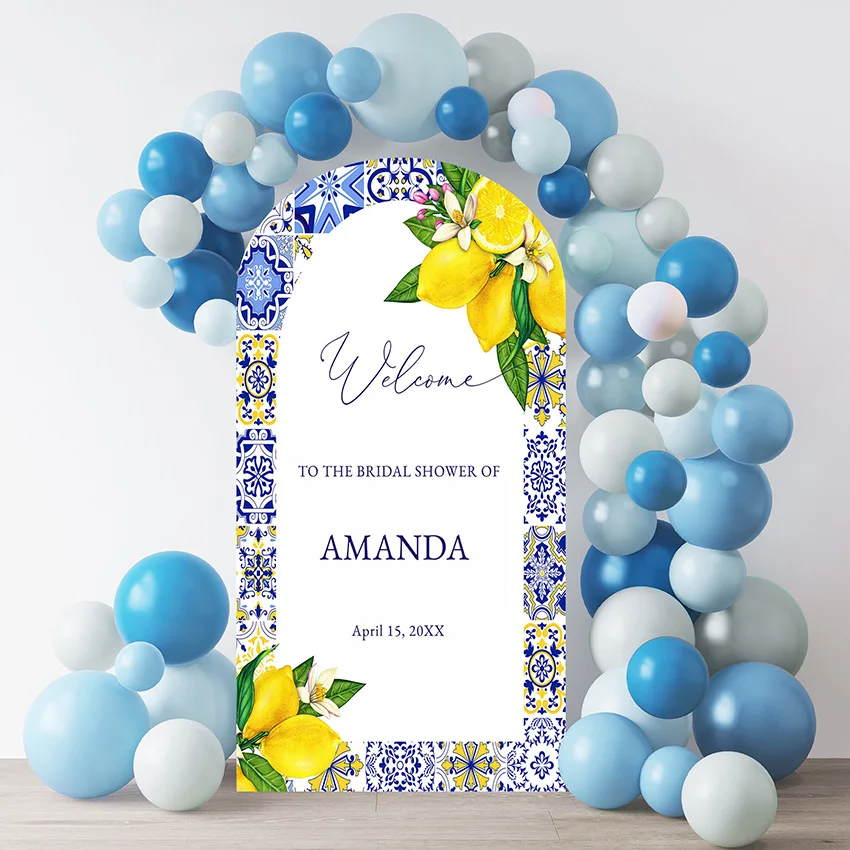 Mehofond-Custom-Mediterranean-Bridal-Shower-Lemon-Birthday-Party-Covers ...
