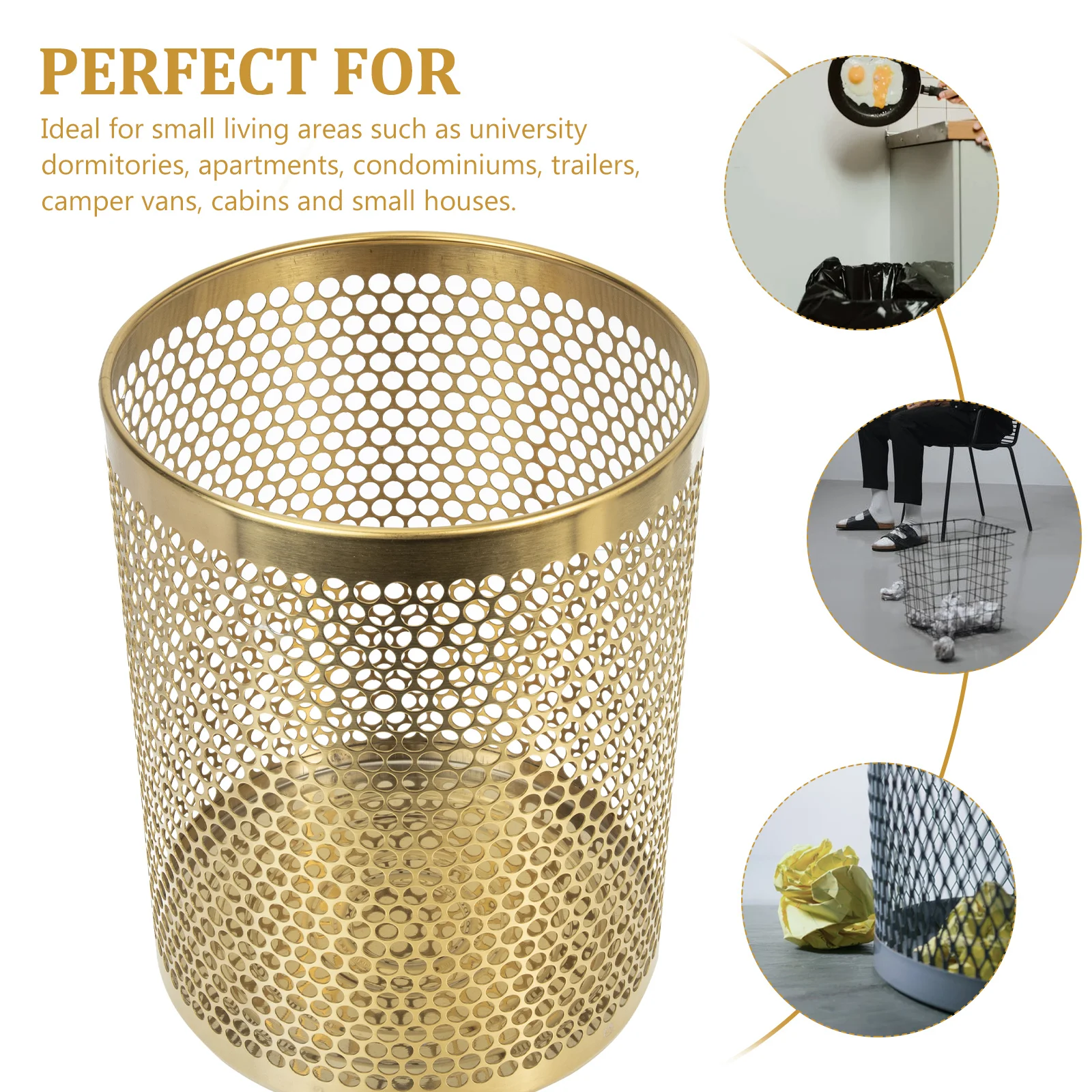 Decorative Wire Trash Can
