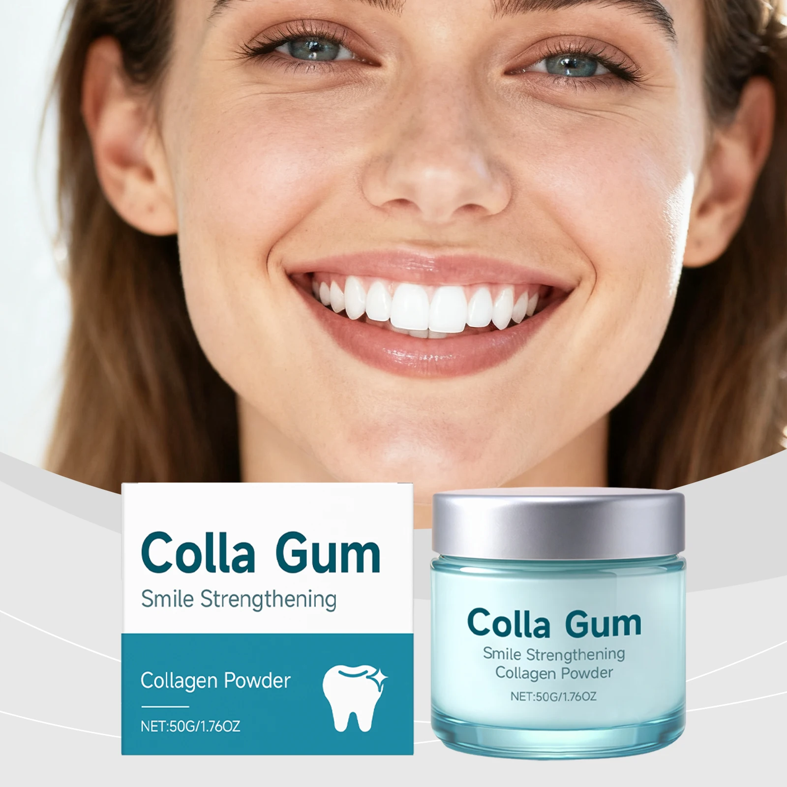 Collagen Tooth Powder Gentle Cleaning Stain Removal Fresh Breath Teeth ...