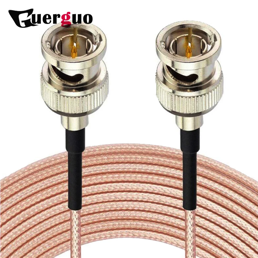 Rg179 cabo 75 ohm bnc macho ângulo direito para bnc macho plug conector ...
