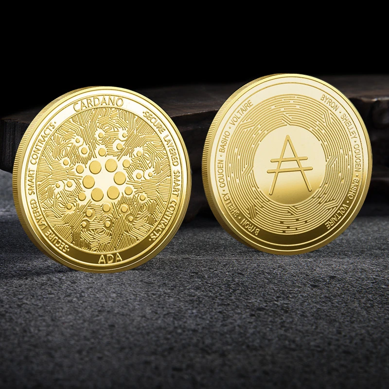 Cardano Coin ADA Coin Gold, Silver Plated Physical Metal Crypto ADA ...