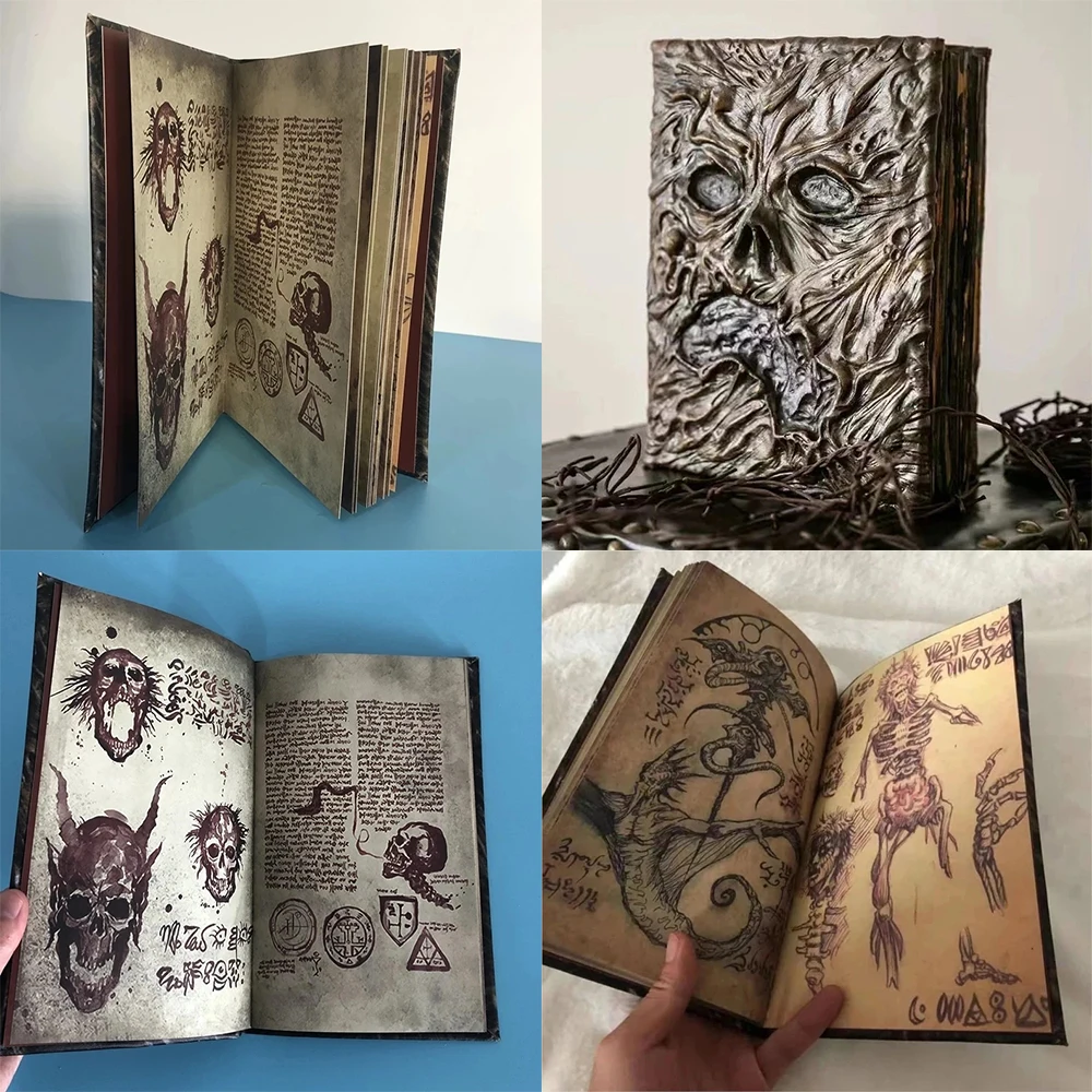 Necronomicon-Livro-de-Magia-Negra-Dem-nio-Evil-Dead-Summon-Livro-Altar ...