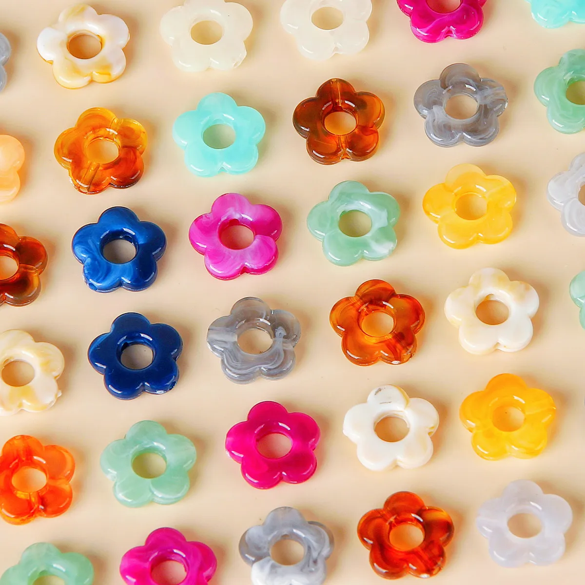 Cuentas-de-flores-de-resina-para-ropa-accesorios-de-joyer-a-hechos-a ...
