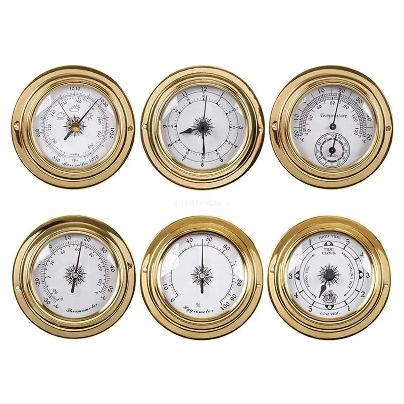 Wall-Mounted-Barometer-Thermometer-Hygrometer-Clock-for-Tide-Clock ...