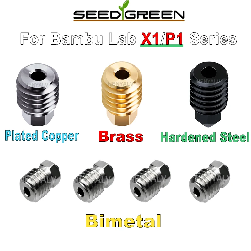 For Bambu Lab Nozzle P1s Nozzle 0.2 0.4 Bambulab X1c Nozzle P1p ...