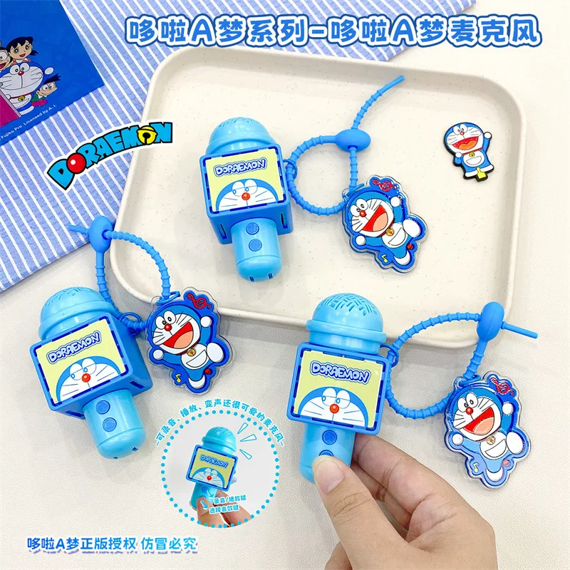 10cm Doraemon Cartoon Mini Multi Functional Recording Microphone ...