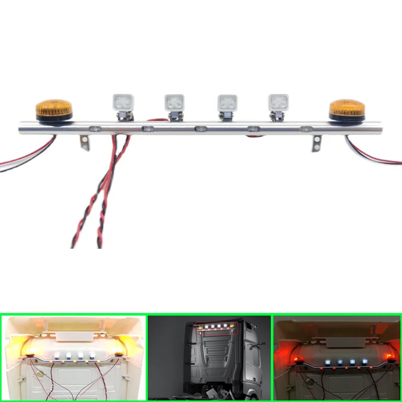 RC Truck LED Engineering Lights Spotlight for 1/14 Tamiya Trailer ...