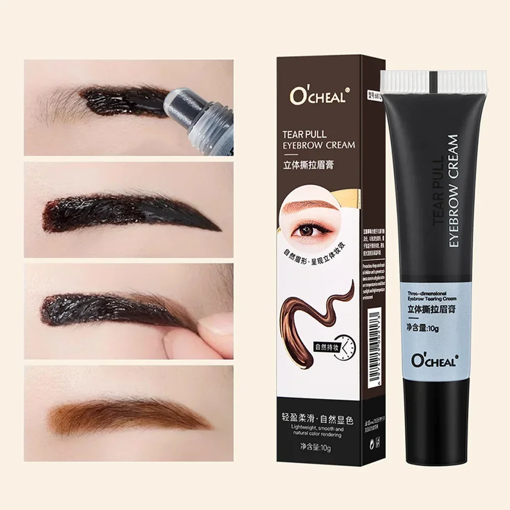 4 Colors Henna Eyebrow Tattoo Cream DIY 15-minute Profession Fast Easy ...