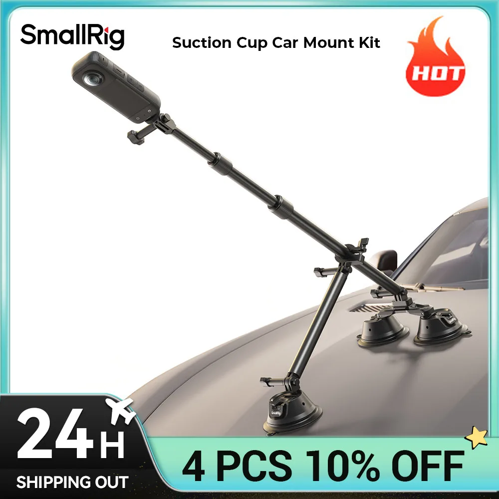 SmallRig-Car-Mount-for-Insta360-X4-X3-Double-Layer-Suction-Cup-Kit-for ...