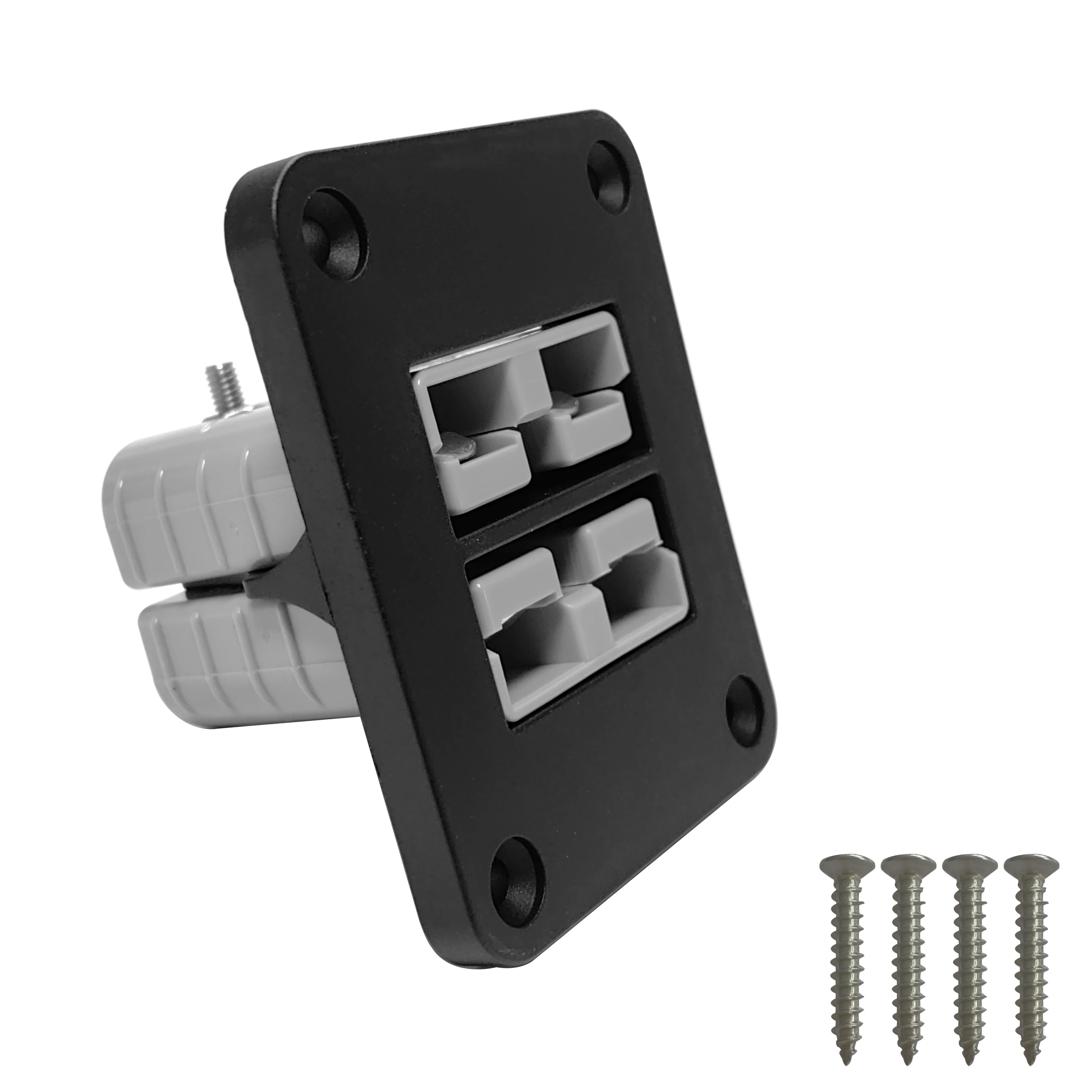Dual-Anderson-Plug-Flush-Mount-Panel-50A-Power-Connector-6AWG-for-Golf ...