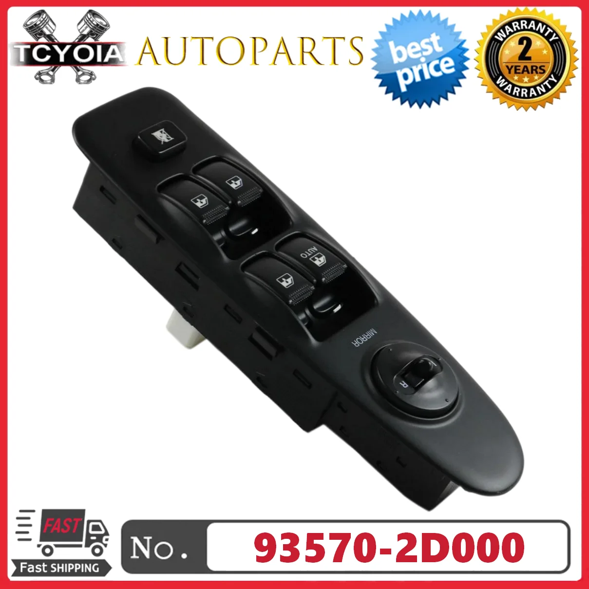 93570-2D000 935702D000 Interruptor Maestro de Elevalunas Eléctrico para ...
