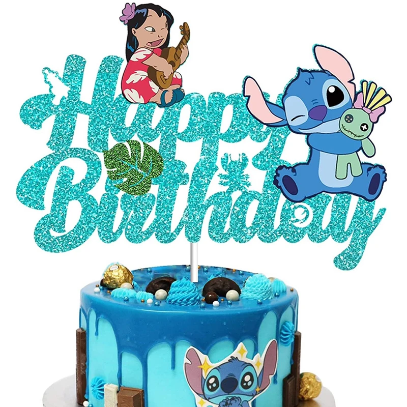 Disney Lilo & Stitch Cake Decorations Cake Topper Wedding Birthday ...
