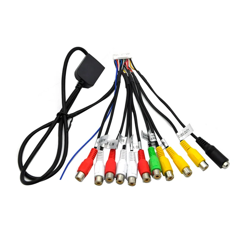Car-Stereo-Radio-RCA-Output-Cable-Wire-Aux-in-Adapter-Subwoofer ...