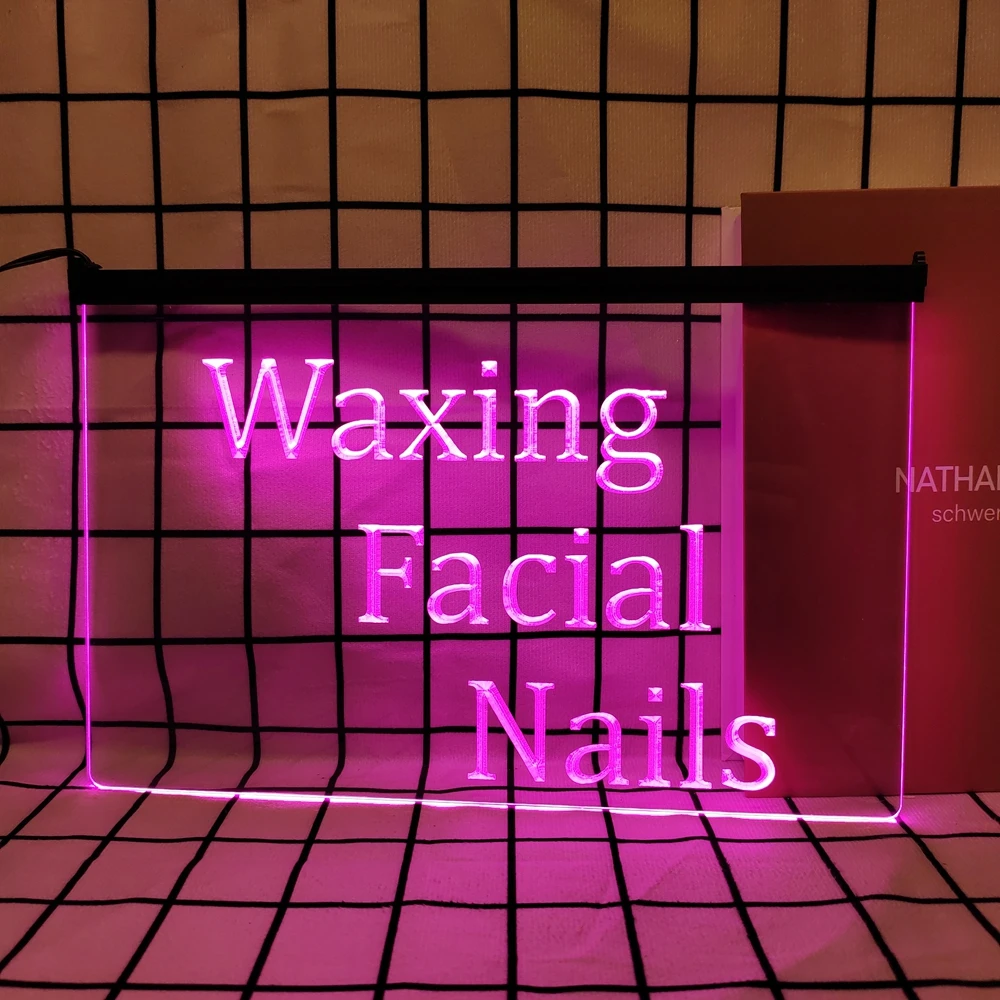 Waxing-Facial-Nails-Beauty-Salon-Retro-LED-Neon-Sign-Home-Decor-with ...