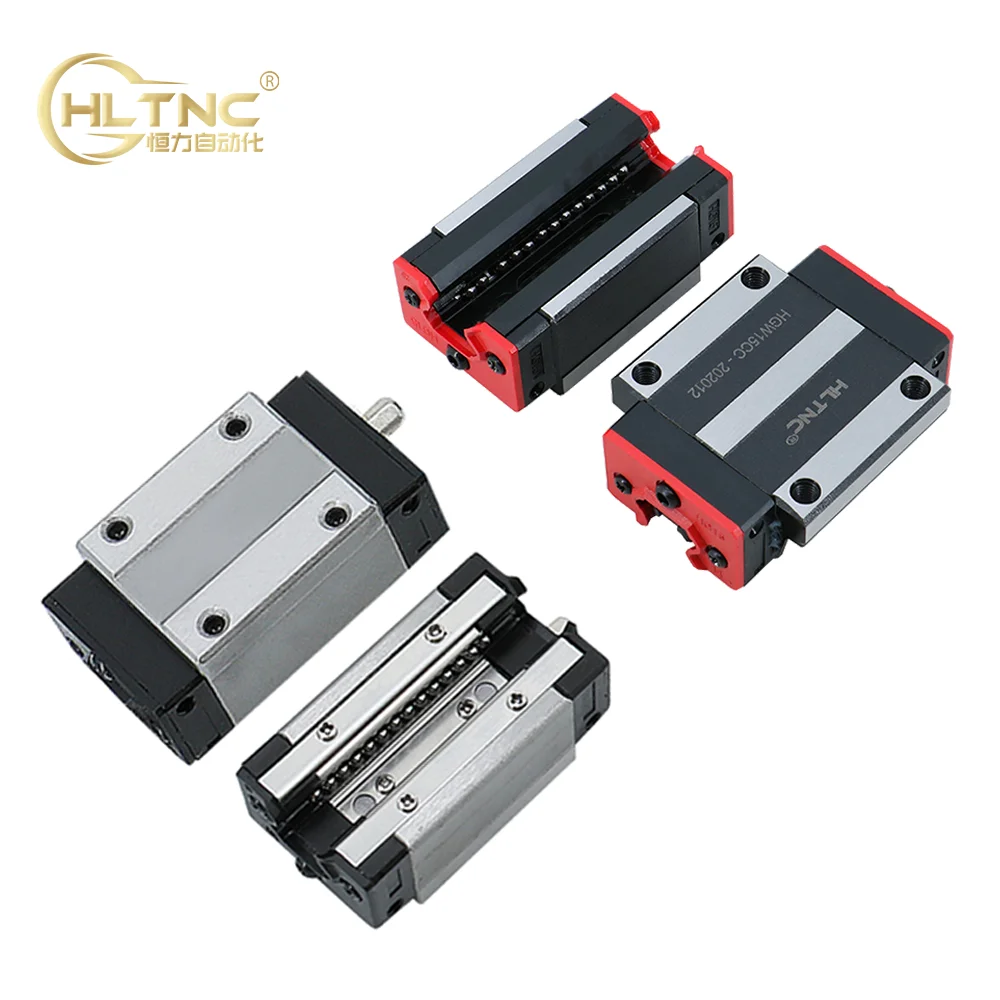 4 Pcs HGH20CA HGW20CC Steel Cage Carriages HGR20 Linear Guide Rail Block Fit HIWIN HR20 Width ...