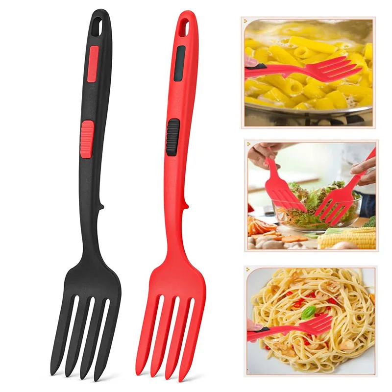 1/2pcs Silicone Flexible Cooking Forks Multifunctional Cooking ...