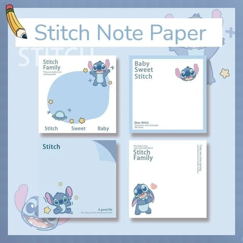 Disney-notas-adhesivas-de-la-serie-Cute-Stitch-papel-adhesivo-para ...