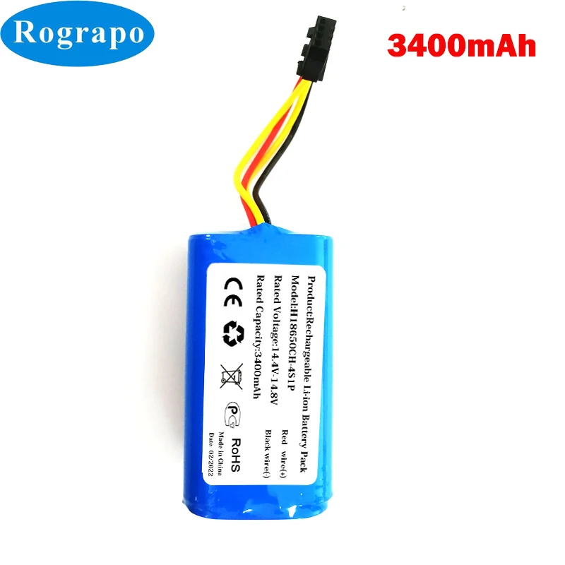 New 14.8V 2800mAh/3400mAh Li-ion Battery For Haier Xshuai HXS-C3 TB33 ...