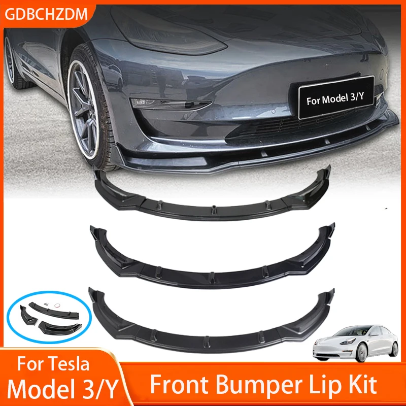 Front-Bumper-Lip-Chin-Diffuser-Body-Kit-Spoiler-Deflector-Tuning ...